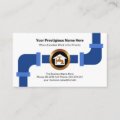 Creative Plumbing Pipe Border Plumber Contractor Business Card | Zazzle