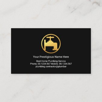 Creative Plumbing Pipes Frame Pipe Fitter Business Card | Zazzle