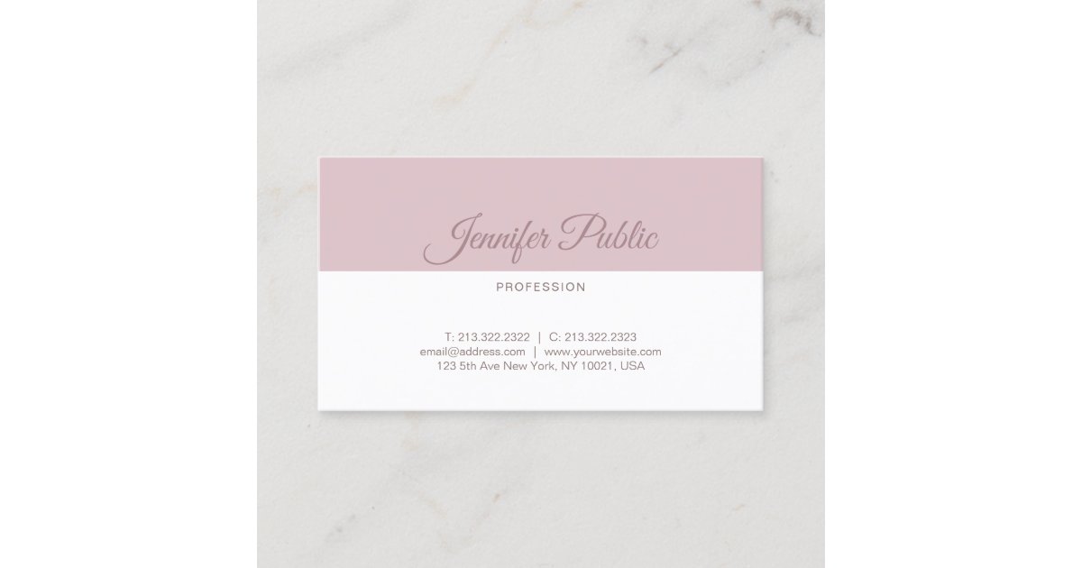 Creative Simple Design Professional Plain Modern Business Card | Zazzle