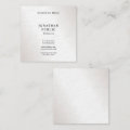 Creative Sleek Modern Design Silver Look Luxury Square Business Card ...