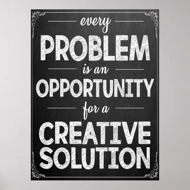 Creative Solutions Classroom Poster | Zazzle