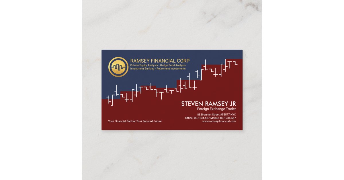 Creative Stock Share Index Graph, Trader Business Card | Zazzle