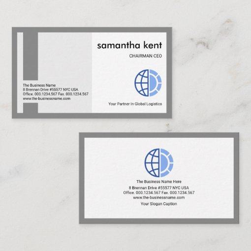 Creative Stylish Column Box Frame Founder CEO Business Card | Zazzle