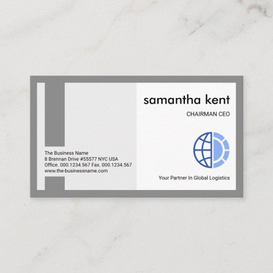 Creative Stylish Column Box Frame Founder CEO Business Card | Zazzle.com