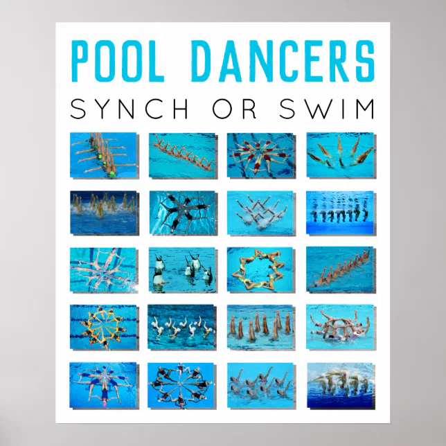 Creative Swimming Poster | Zazzle