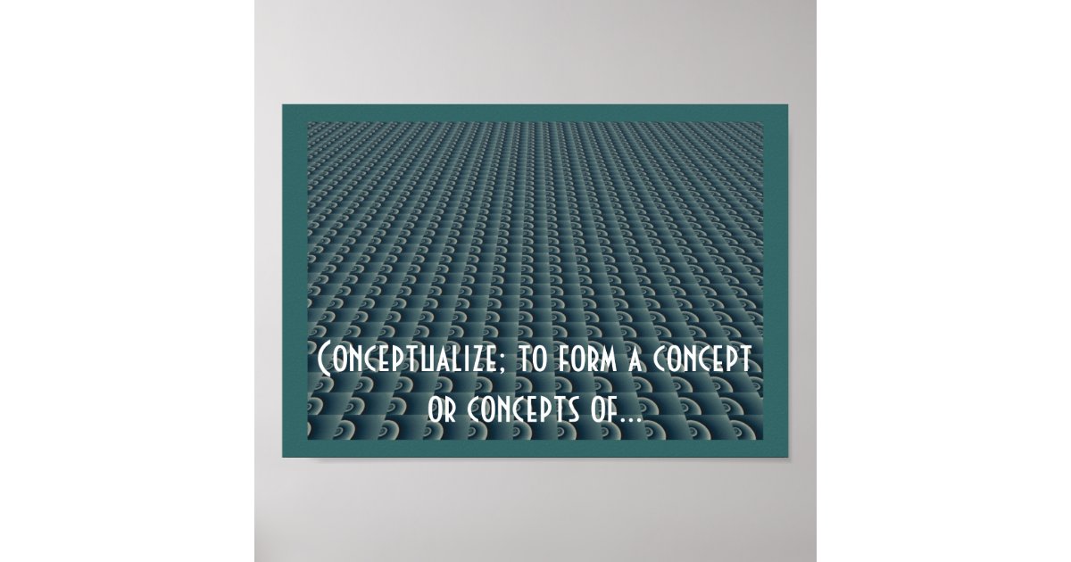 Creative Thinking Design Conceptualize Poster | Zazzle