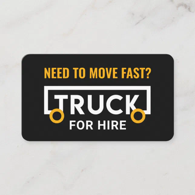Creative Truck Cargo Frame Business Card | Zazzle