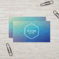 Creative water theme business card | Zazzle