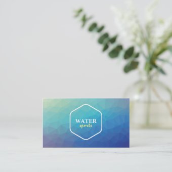 Creative water theme business card | Zazzle