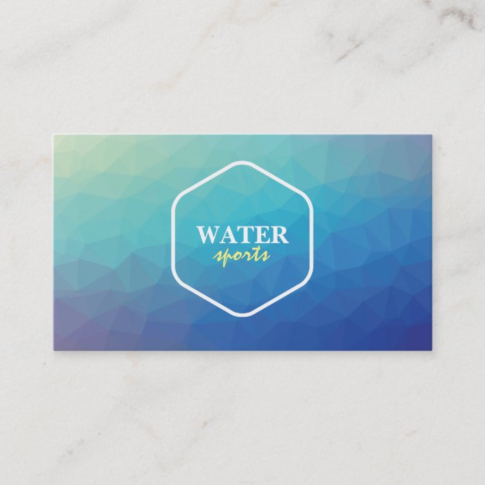 Creative water theme business card | Zazzle.com