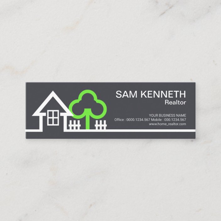 Creative White House Picket Fence Realtor Mini Business Card | Zazzle.com