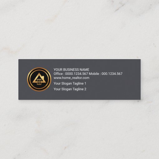 Creative White House Picket Fence Realtor Mini Business Card | Zazzle