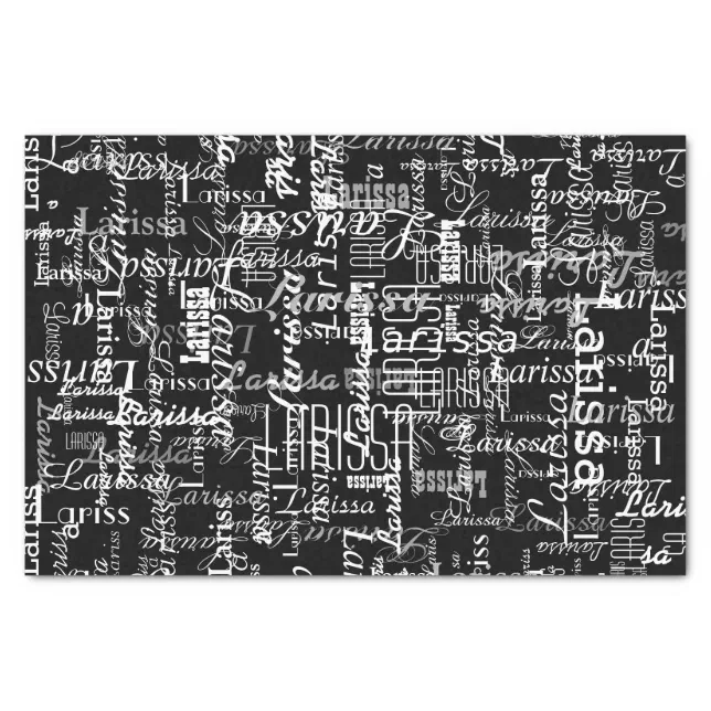 creative with personalized name tissue paper | Zazzle