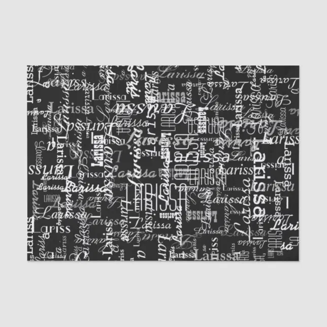 creative with personalized name tissue paper | Zazzle