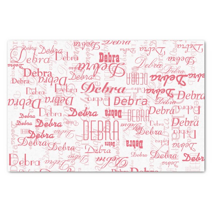 creativity with personalized name tissue paper | Zazzle.com