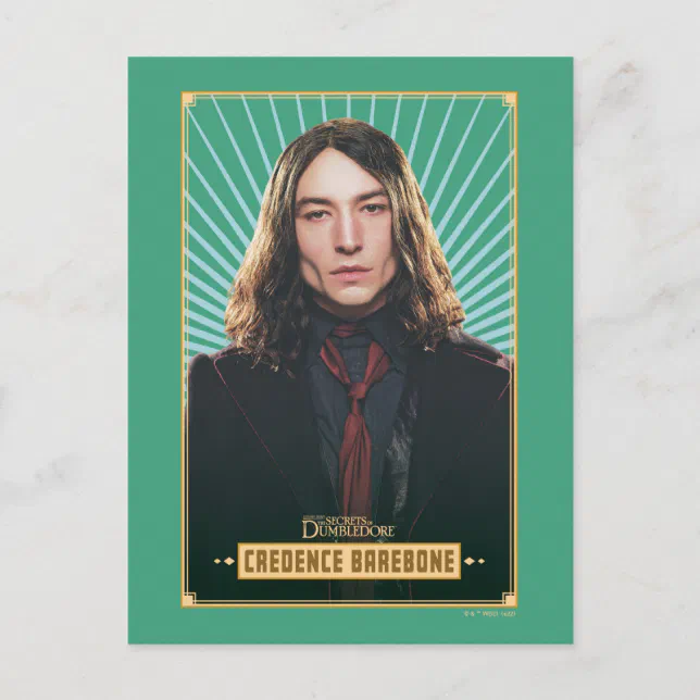 Credence Barebone Character Graphic Postcard | Zazzle