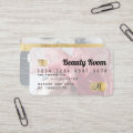 Credit card beauty monogram gold white photo | Zazzle