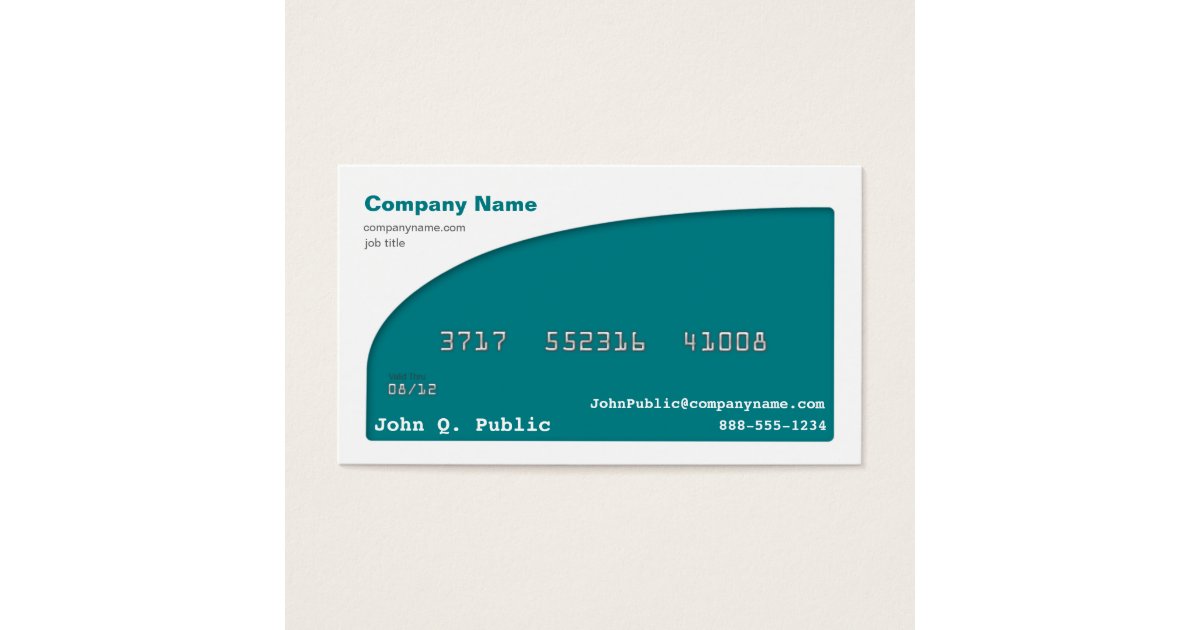 Credit Card Business Card | Zazzle.com
