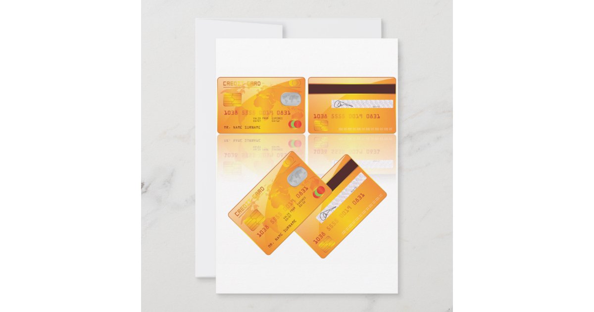 Credit Cards Invitations | Zazzle