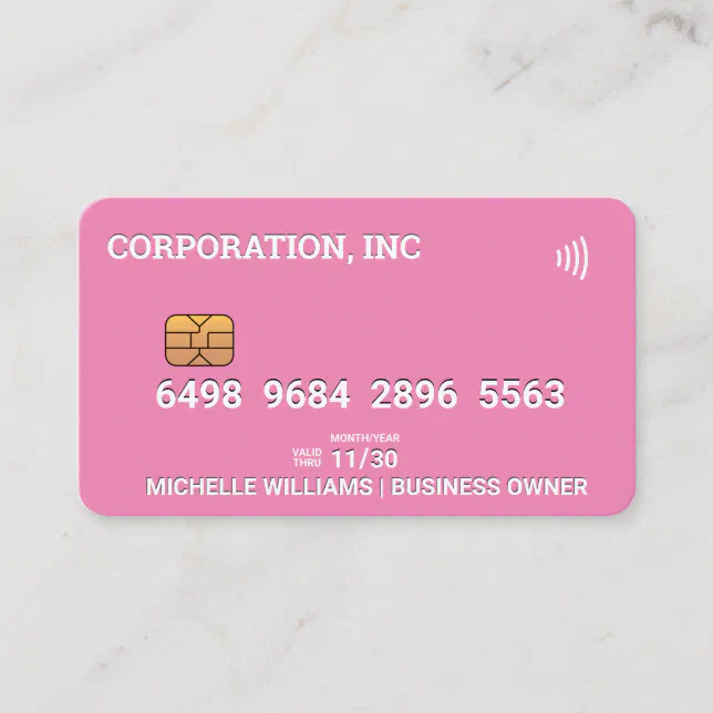 Credit | Debit Card | Pink | Zazzle