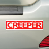 Creeper Stamp Bumper Sticker | Zazzle