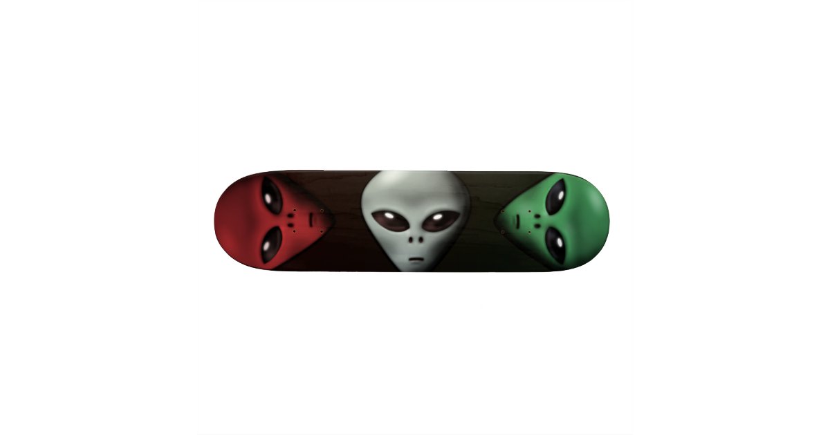 Creepy Alien Skateboard | Zazzle.com