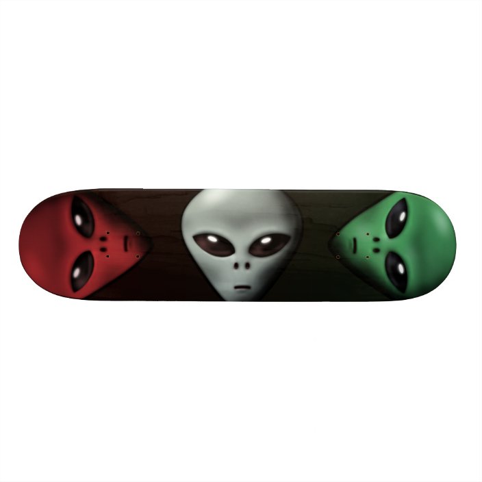Creepy Alien Skateboard | Zazzle.com