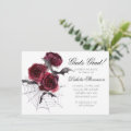 Creepy Beautiful | Gothic Floral Bats Graduation Invitation | Zazzle