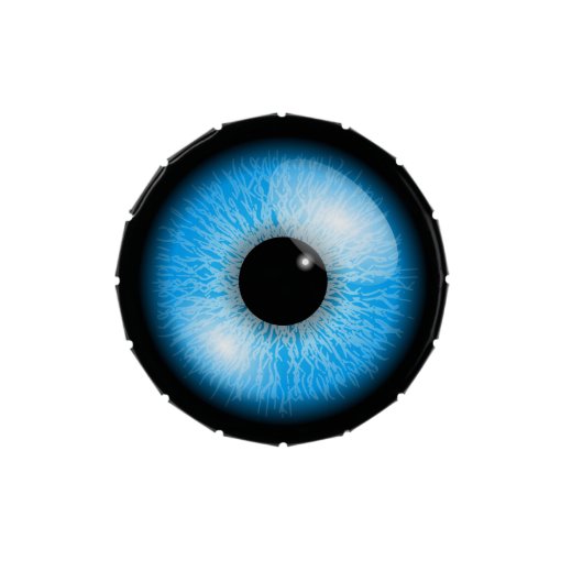 Creepy Blue Realistic Eyeball Print Candy Tin | Zazzle