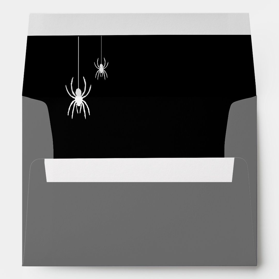 Creepy Chic Halloween Envelopes - Spiders | Zazzle