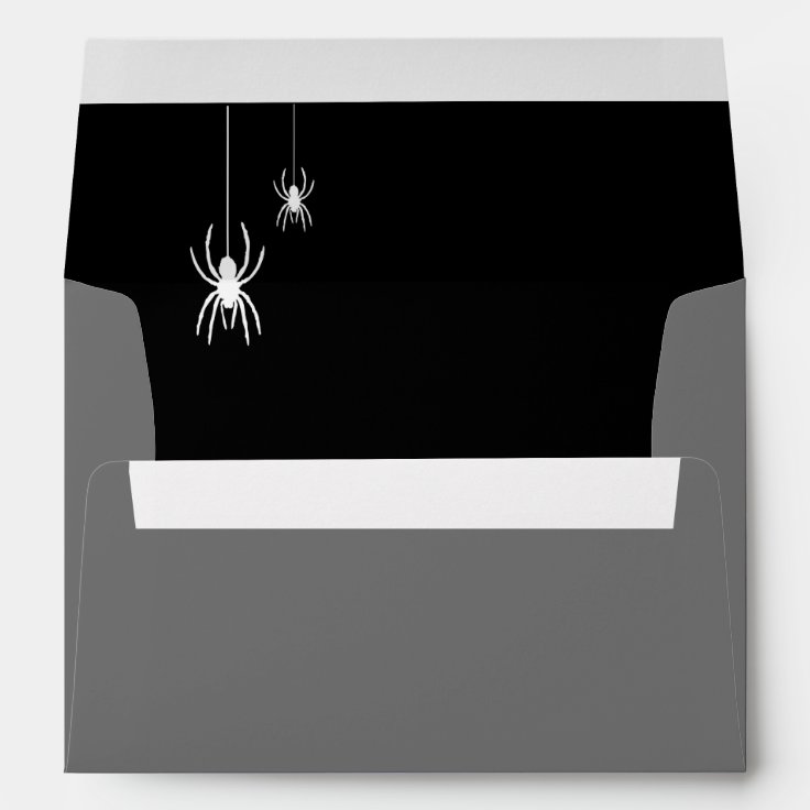Creepy Chic Halloween Envelopes - Spiders | Zazzle
