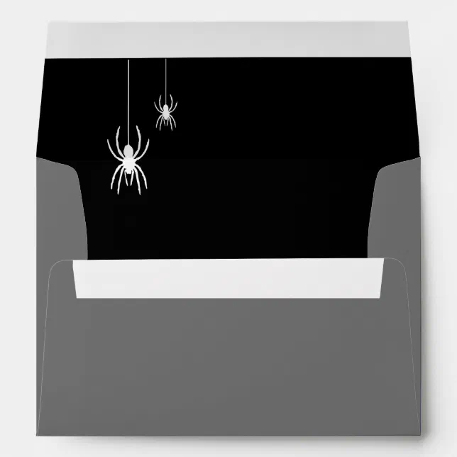 Creepy Chic Halloween Envelopes - Spiders | Zazzle