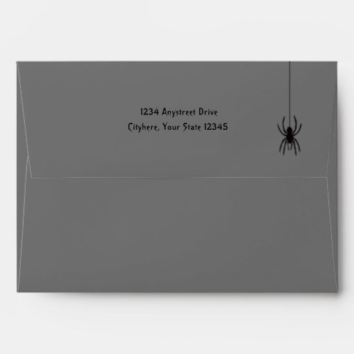 Creepy Chic Halloween Envelopes - Spiders | Zazzle