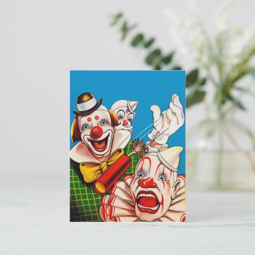 Creepy Clowns Postcard | Zazzle