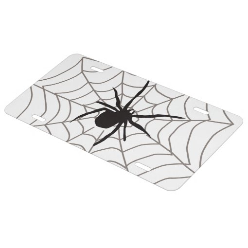 Creepy Crawly Spider License Plate | Zazzle