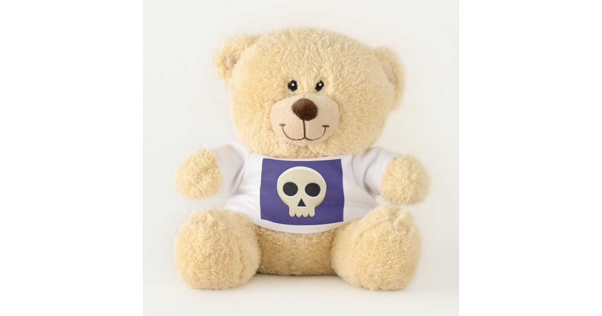 Creepy Cute Kawaii Goth Skull Teddy Bear | Zazzle