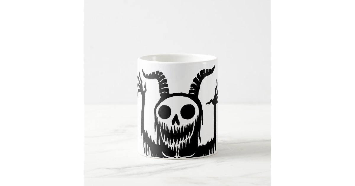 Creepy Demon Skull Coffee Mug | Zazzle