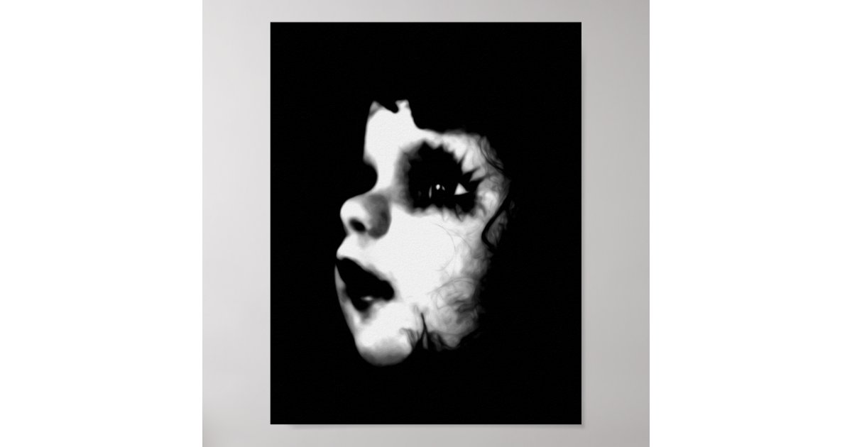 Creepy Doll Face Poster | Zazzle