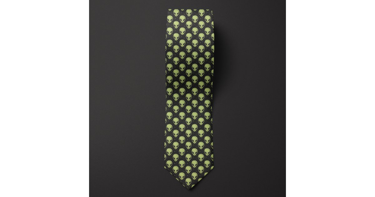 Creepy Extraterrestrial Alien Neck Tie | Zazzle