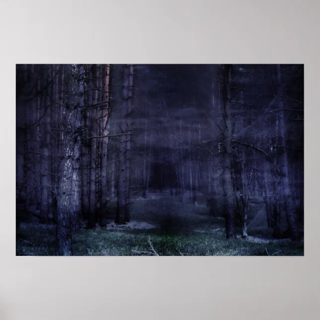 Creepy Forest Poster | Zazzle