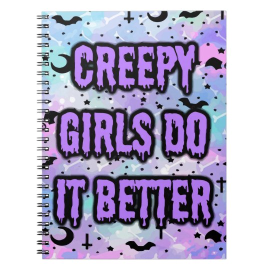Creepy Girls Notebook | Zazzle.com