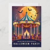 Creepy Halloween Carnival Circus Invitation | Zazzle