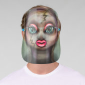 Creepy Haunted Doll Mask Face Shield | Zazzle