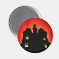 Creepy Haunted House Magnet | Zazzle
