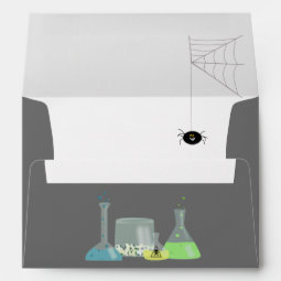 Creepy Laboratory Halloween Envelope - large | Zazzle