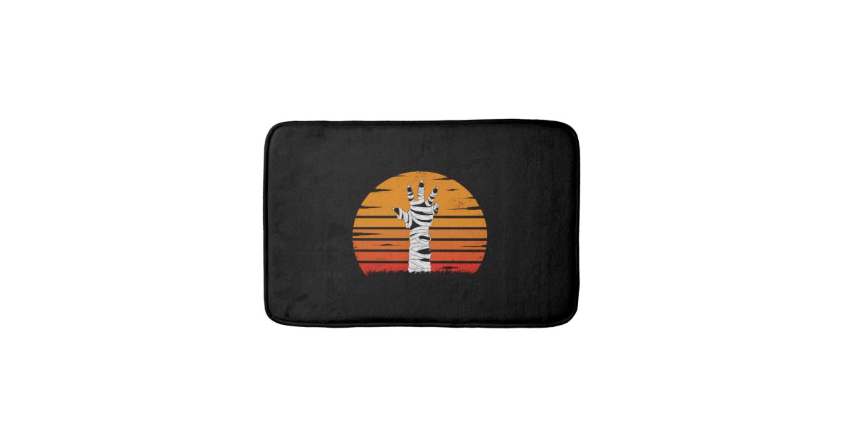 Creepy Mummy Hand Costume Men Women Kids Halloween Bath Mat | Zazzle