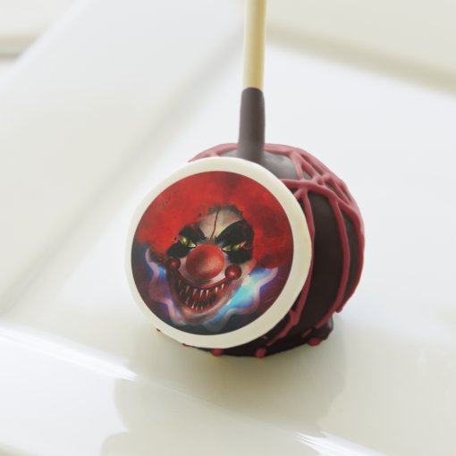 Creepy Scary Killer Clown Halloween Party Cake Pops | Zazzle