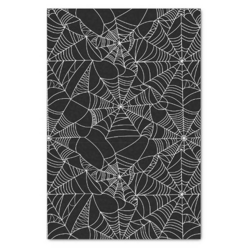 Creepy Spider Webs Tissue Paper | Zazzle