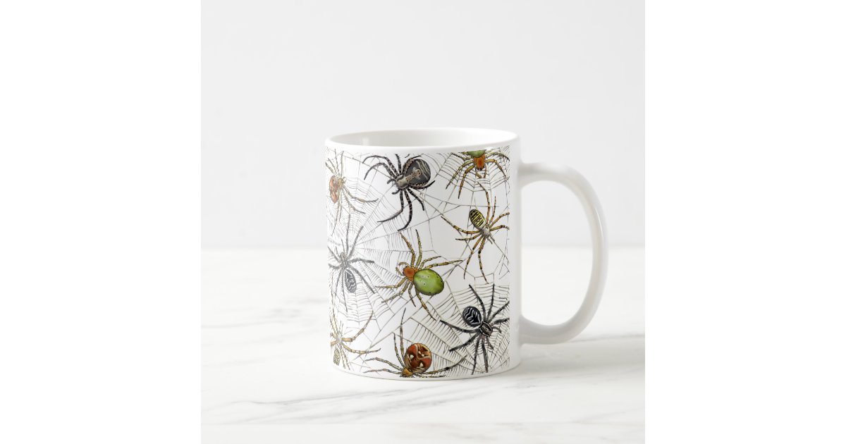 Creepy Spiders Web Pattern Coffee Mug | Zazzle