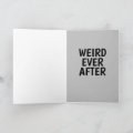 CREEPY WEDDING CONGRATULATIONS GREETING CARD | Zazzle